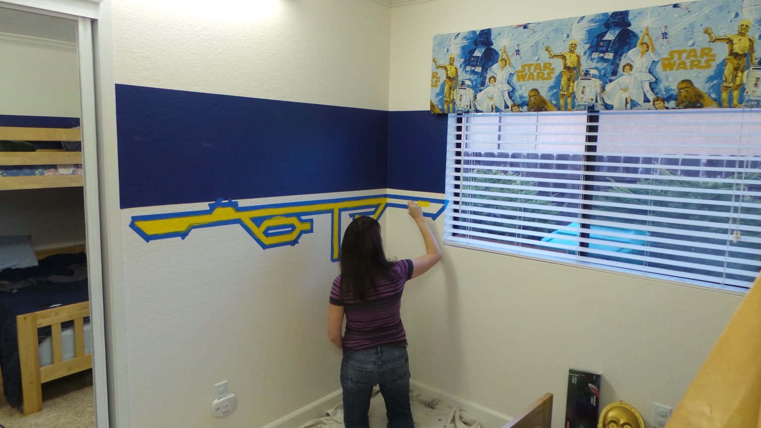 Star Wars Room Paint Tutorial. Kid's room decor ideas