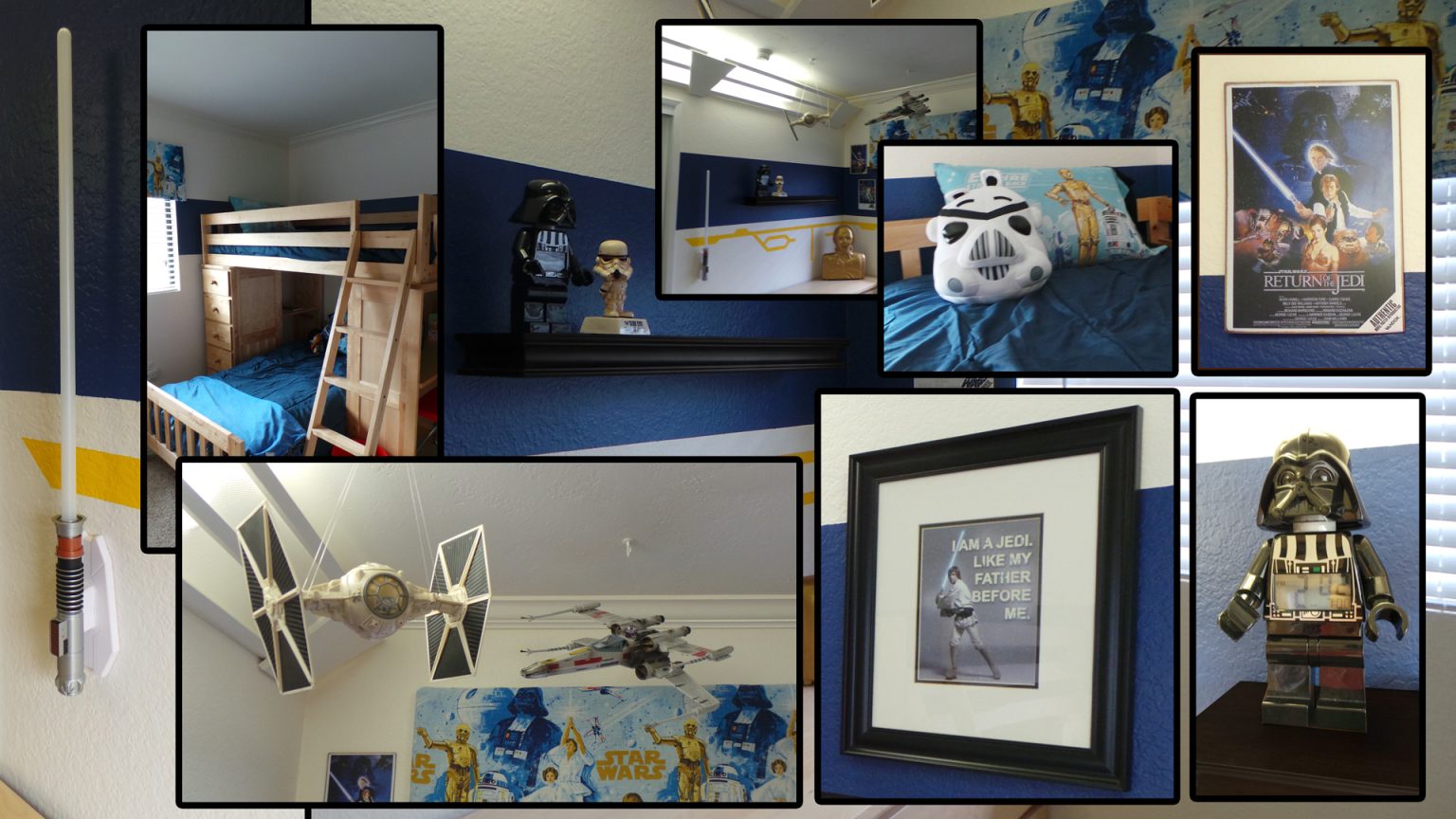 Star Wars Room Paint Tutorial. Kid's room decor ideas