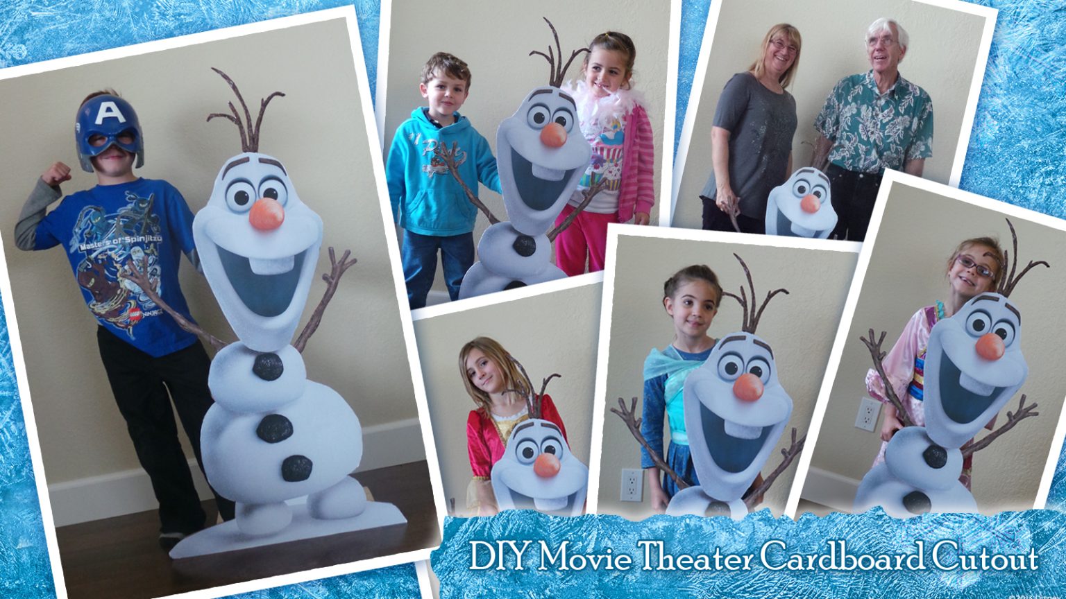Easy Birthday Party Cardboard Cut Out - Olaf and More!