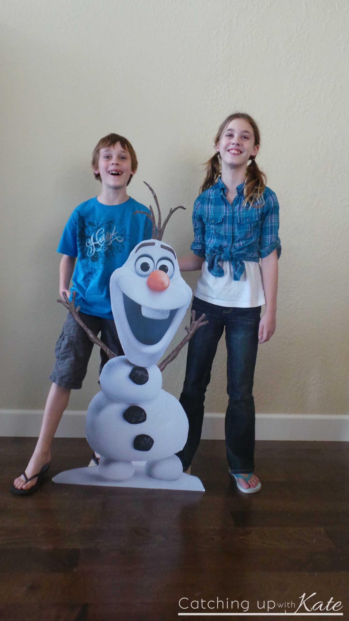 Easy Birthday Party Cardboard Cut Out - Olaf and More!