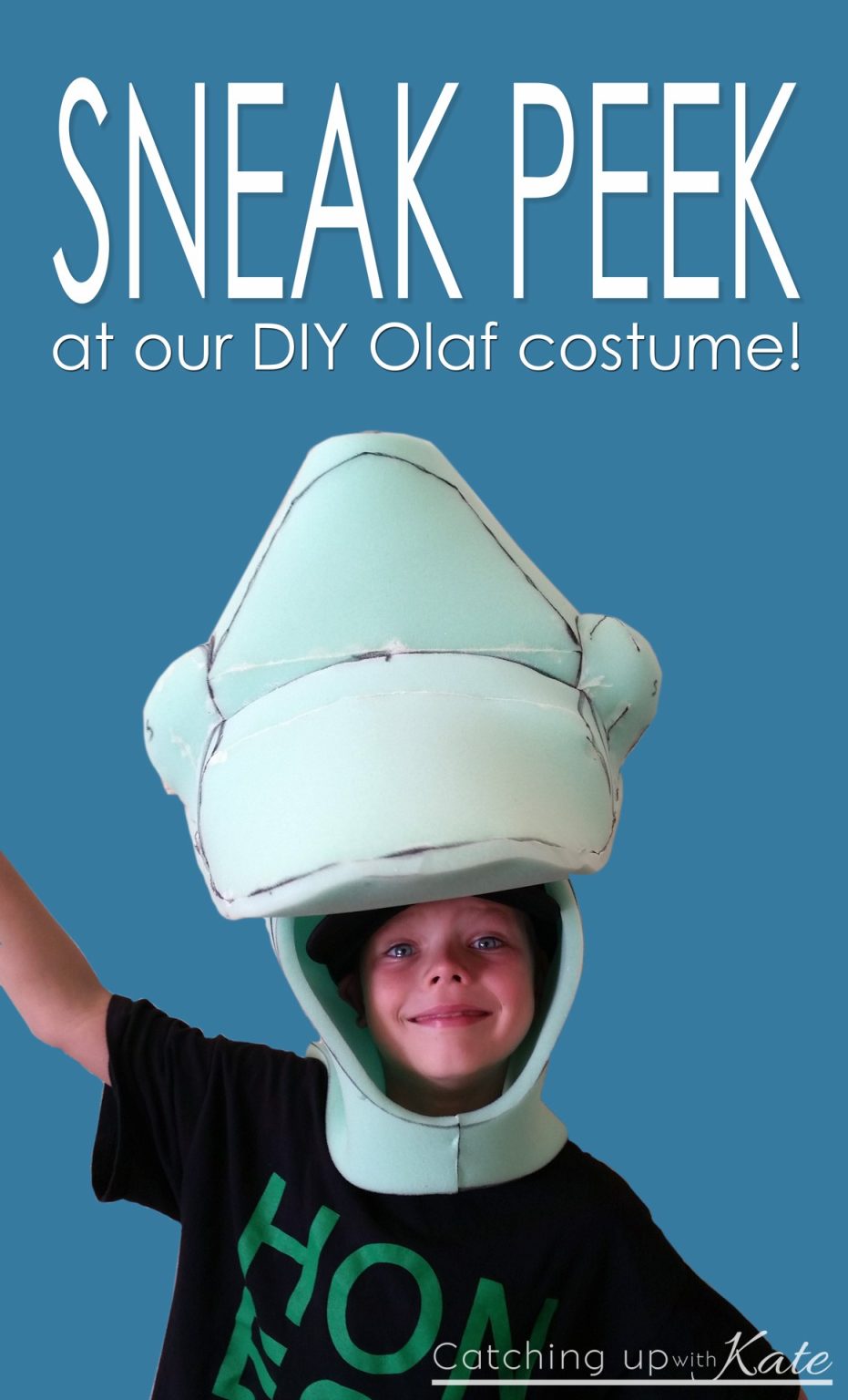 Sneak Peek at our DIY Olaf Costume!