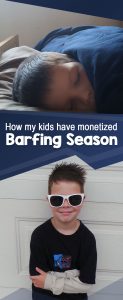 How my kids have monetized "Barfing Season"