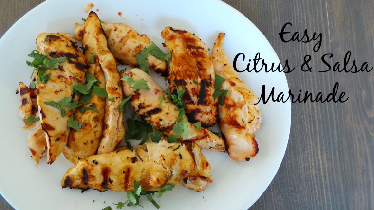 Easy Citrus and Salsa marinade Chicken using Foster Farms Simply Raised