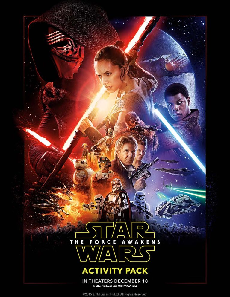 Star Wars The Force Awakens activity sheets - Highlights Along the Way