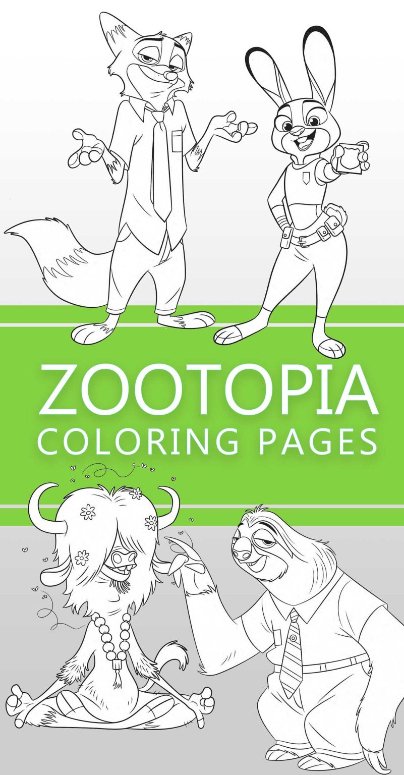 Zootopia coloring pages - Highlights Along the Way