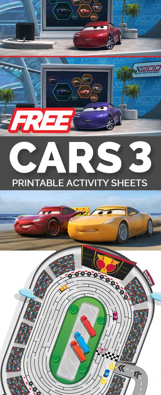 Cars free printable coloring pages and activity sheets