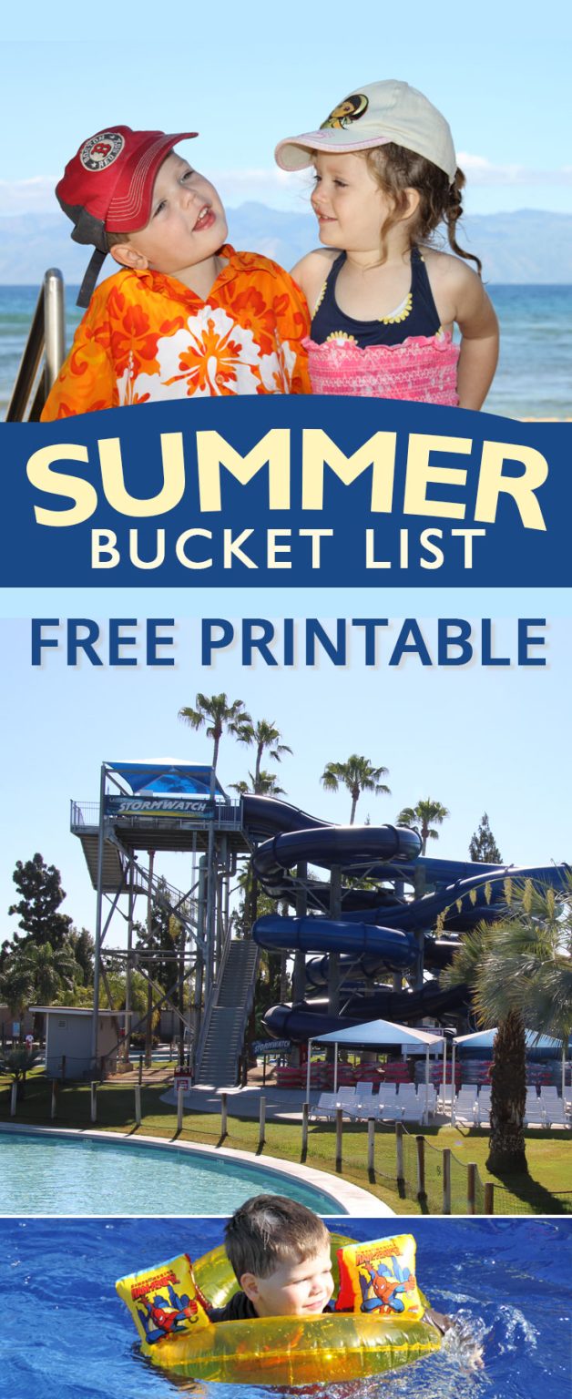 Summer Bucket List free printable for kids