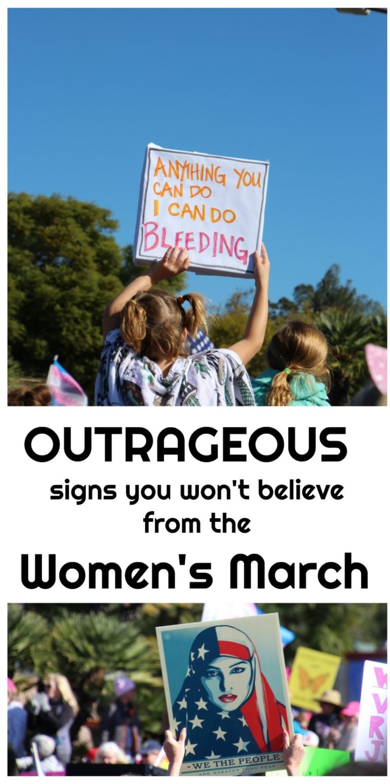 Outrageous Signs Spotted at the Women's March 2018