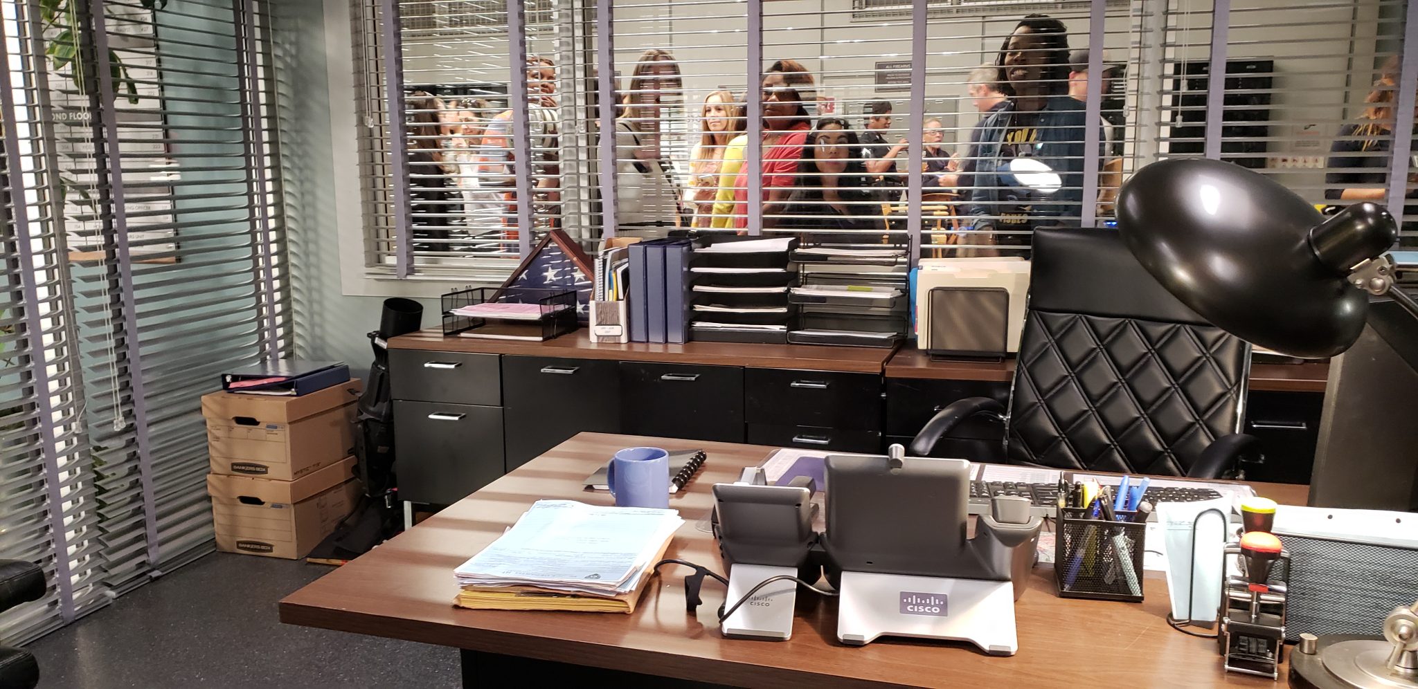 On set of ABC TV's show "The Rookie" staring Nathan Fillion