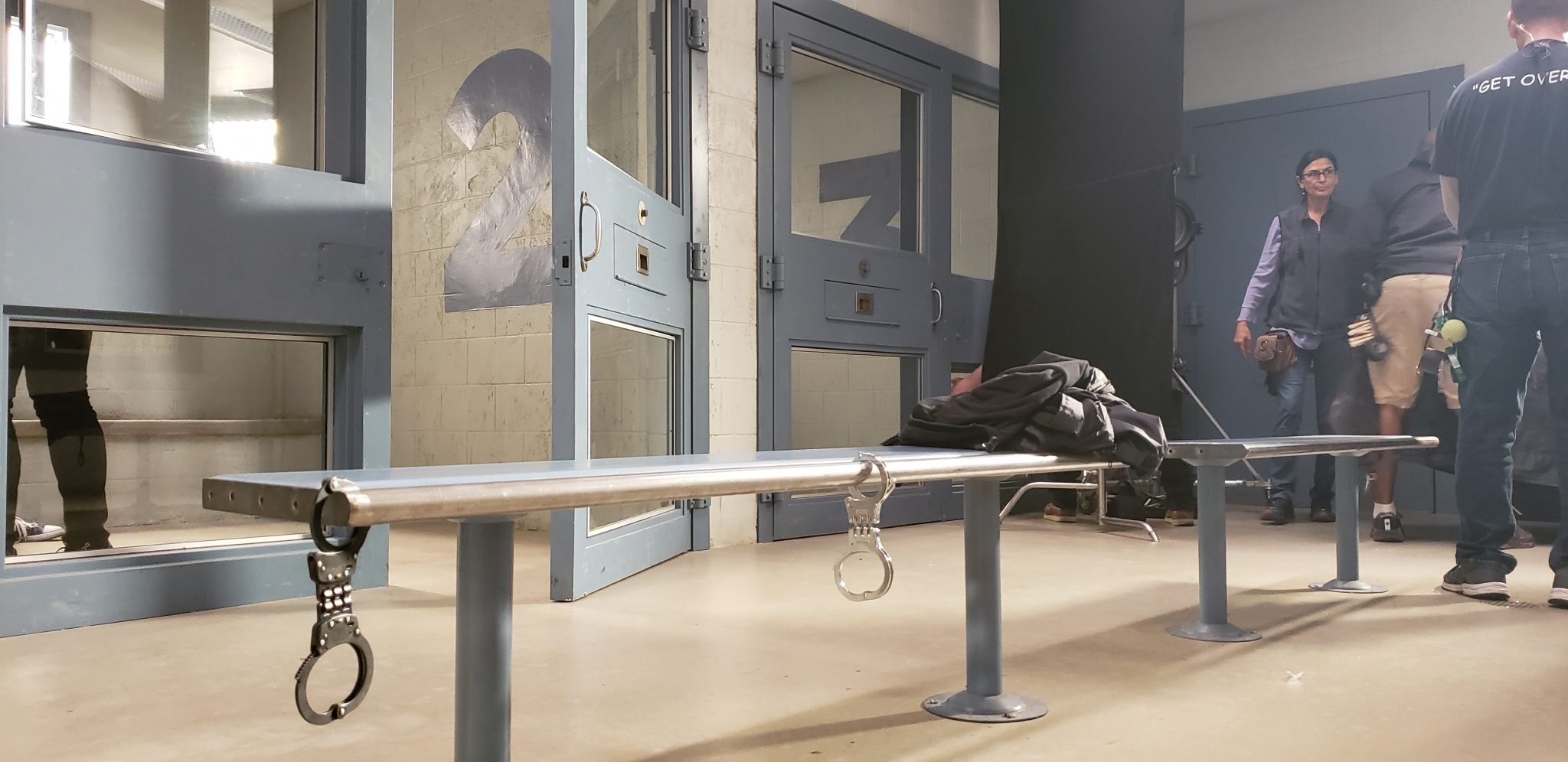 On set of ABC TV's show "The Rookie" staring Nathan Fillion