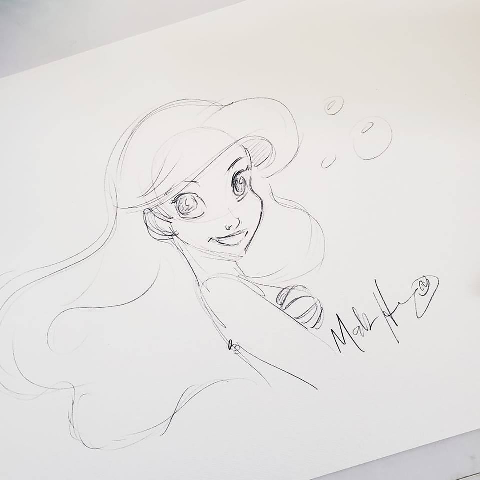 How to Draw Disney's The Little Mermaid - easy tutorial!