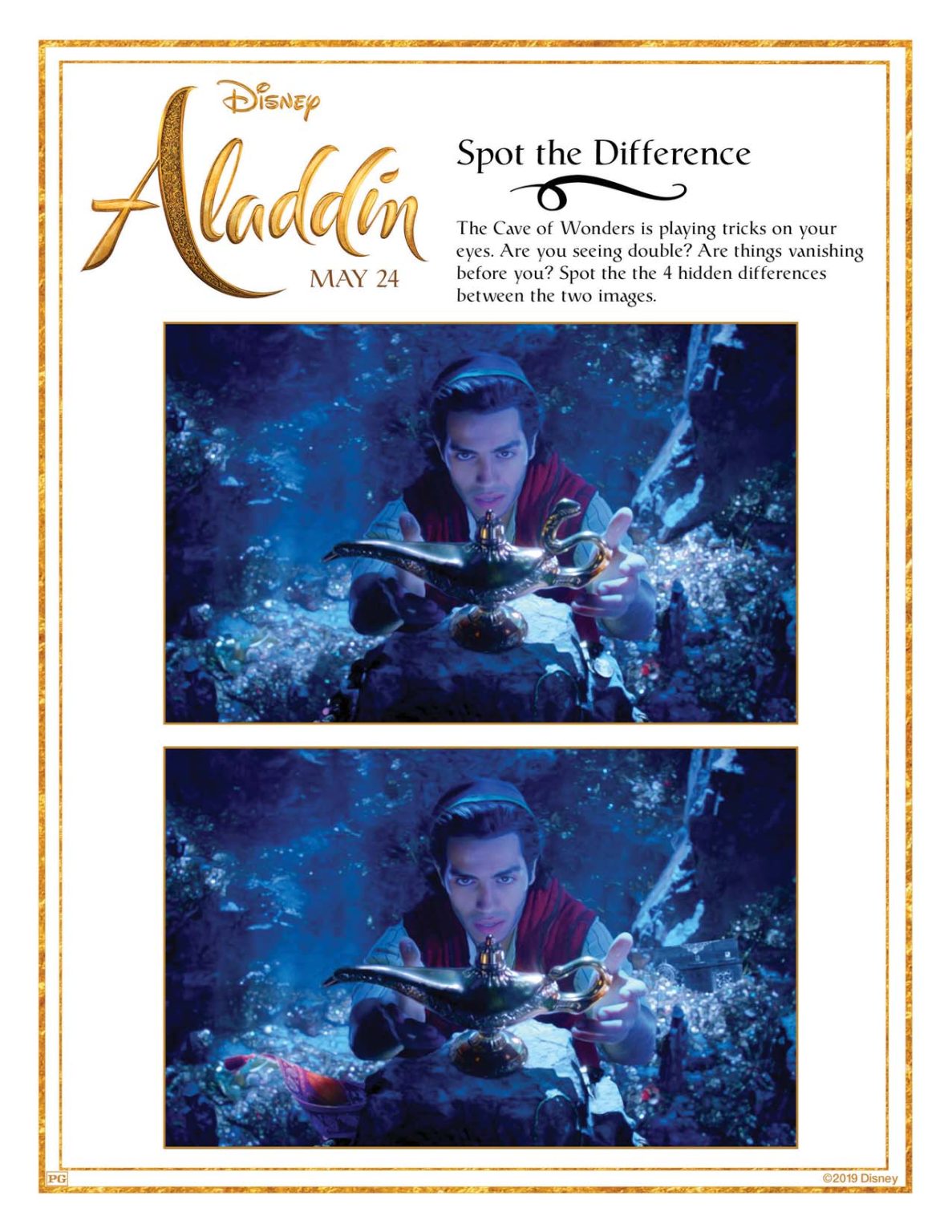 Aladdin Free Coloring Sheets to print from home from Disney!
