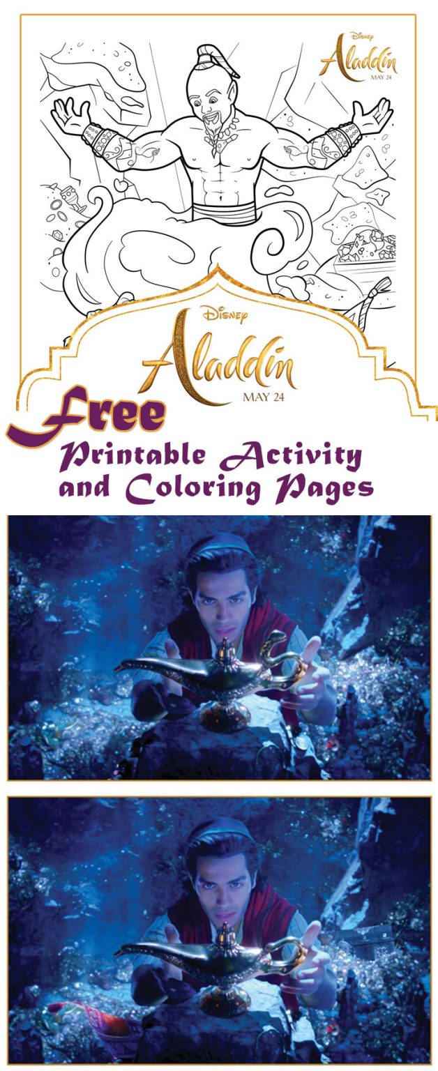 Aladdin Free Coloring Sheets to print from home from Disney!