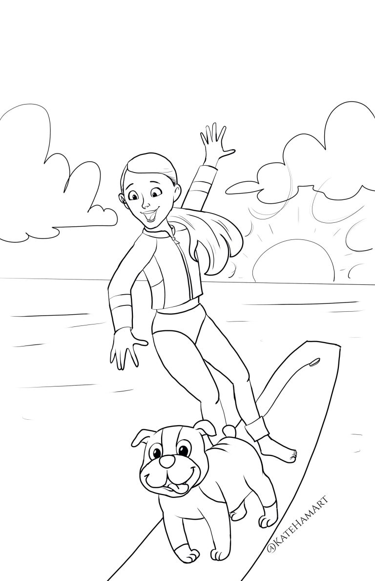 American Girl Doll of the Year Joss Kendrick free printable coloring sheet