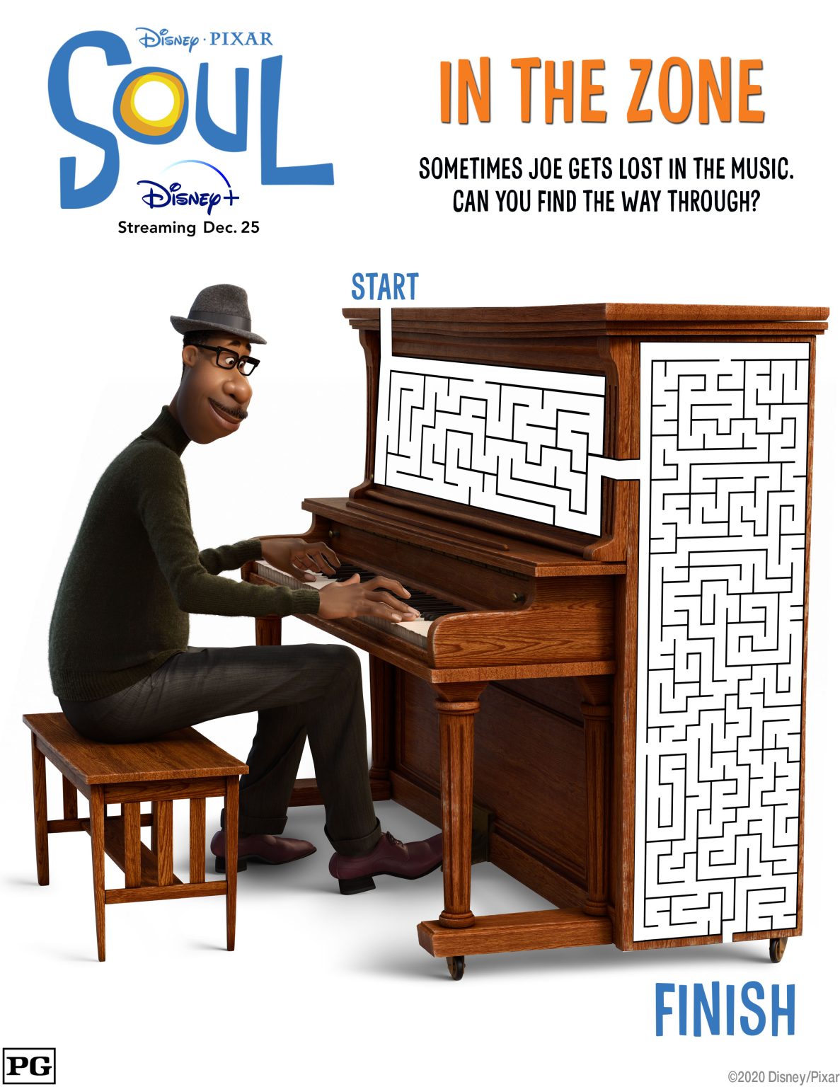 Free Printable Activity Sheets from Disney and Pixar's SOUL