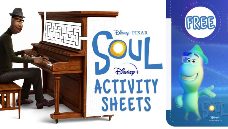 Free Printable Activity Sheets from Disney and Pixar's SOUL