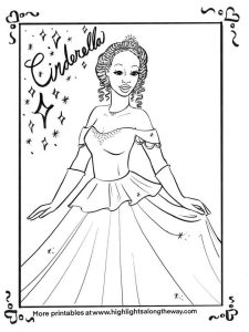 Cinderella starring Brandy coloring sheet! Print from home!