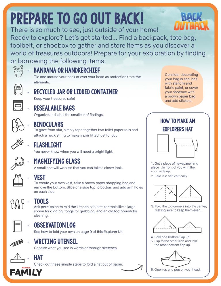 Back to the Outback Activity Sheets