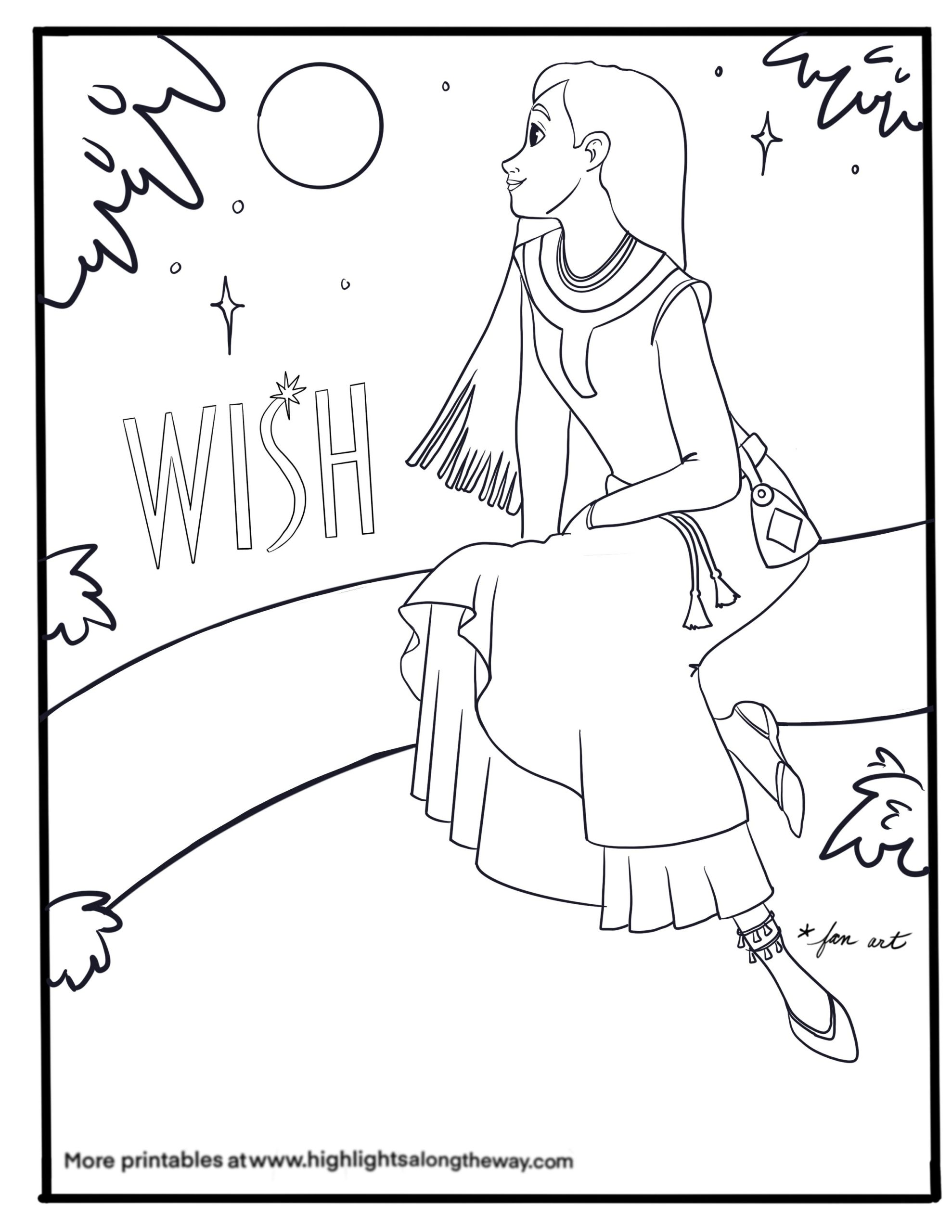 WISH Coloring Pages Highlights Along The Way