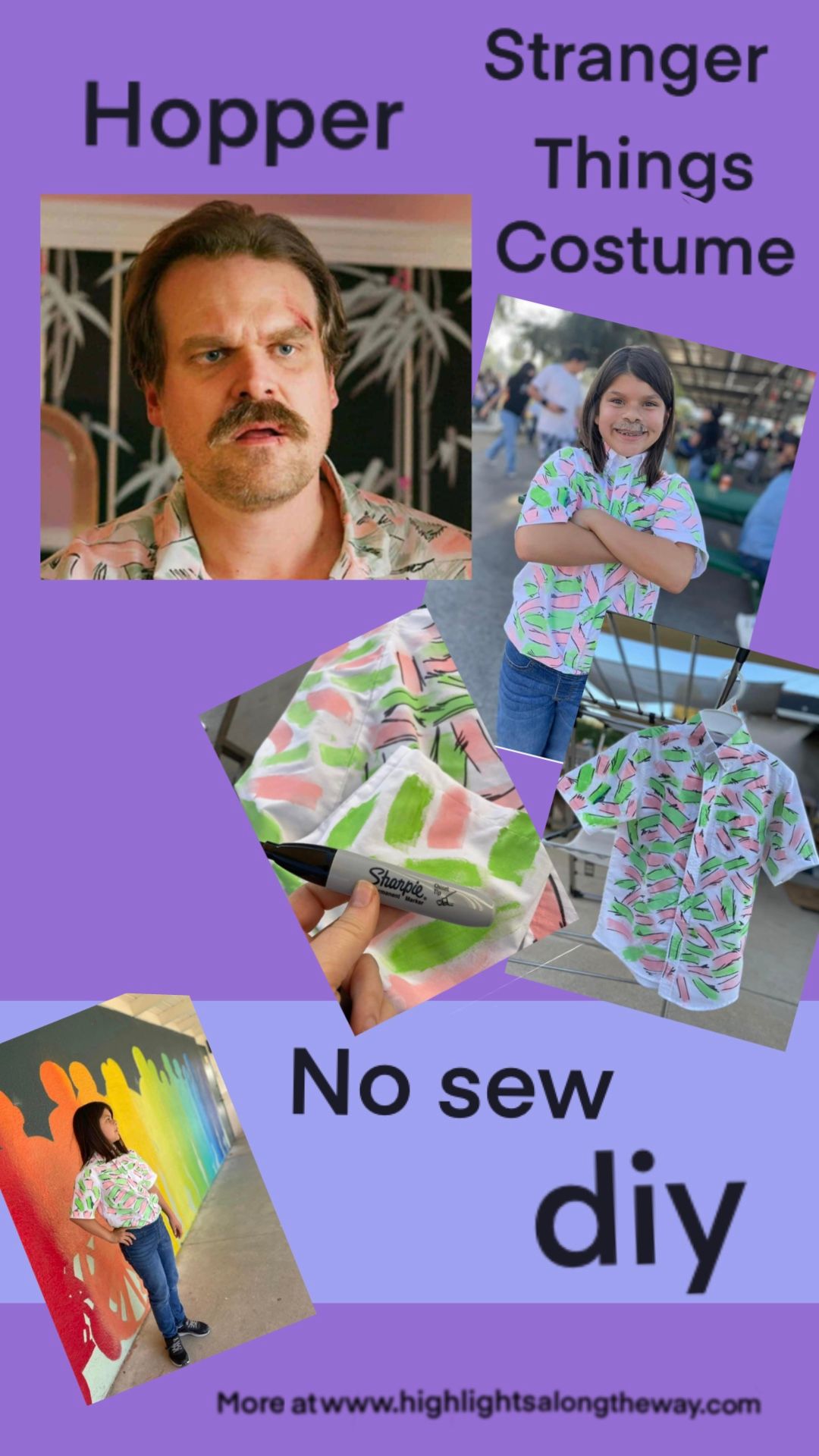Hopper Stranger Things Halloween Costume NO SEW DIY