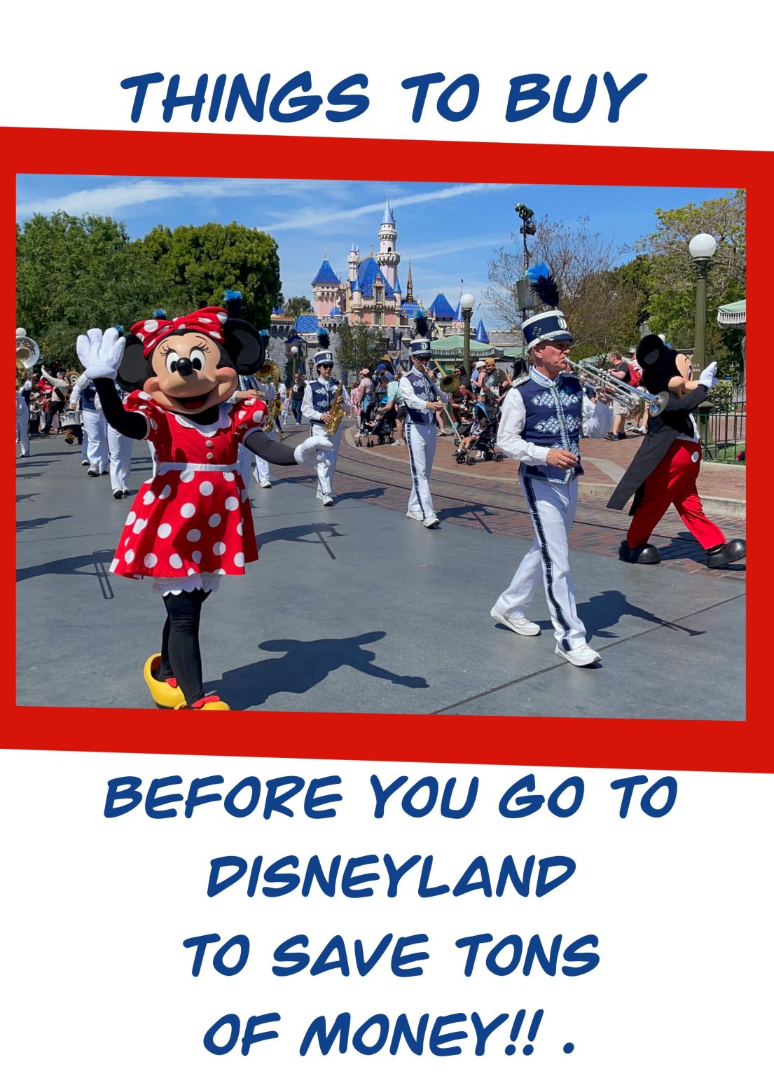 Things to buy before you go to Disneyland to save money!