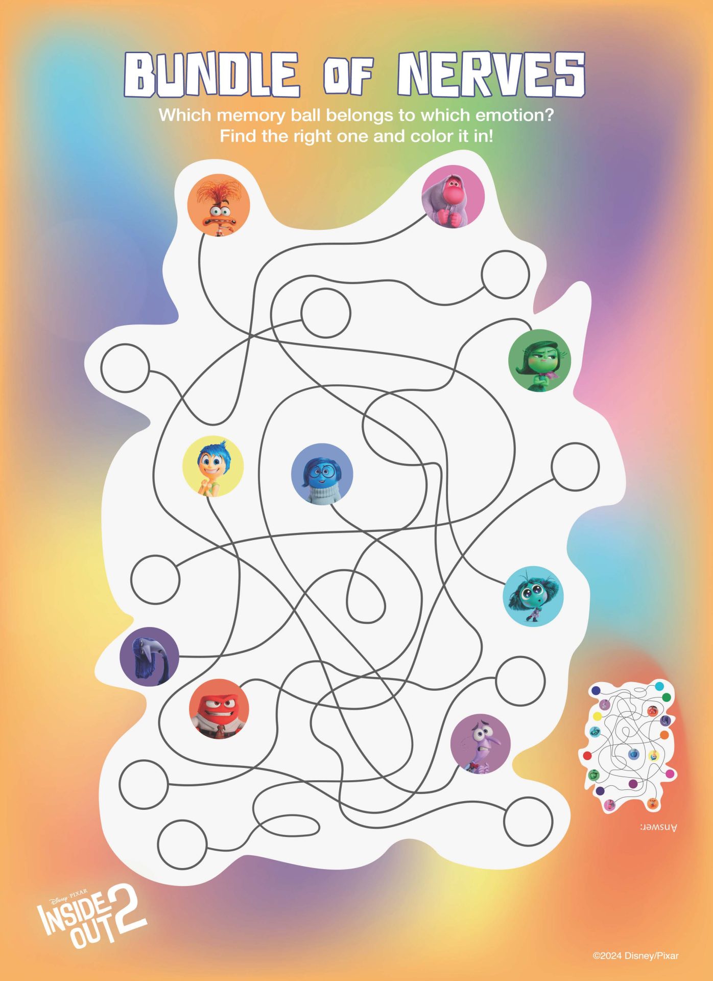 Inside Out 2 Printables! Free Disney Pixar Inside Out Printables