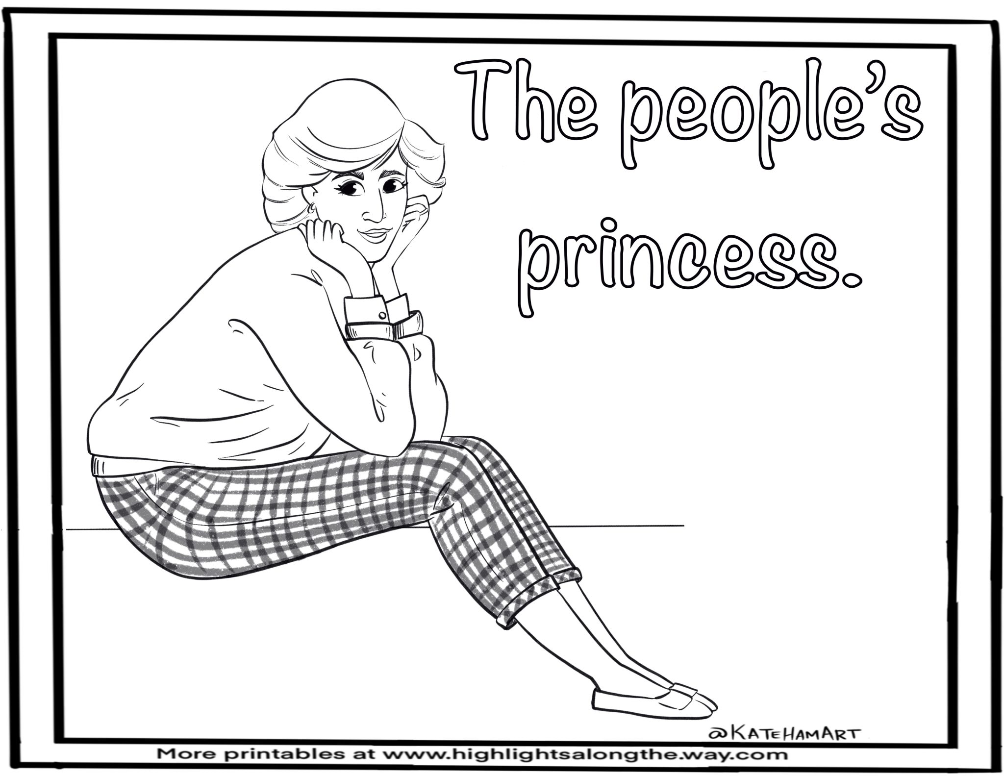 Princess Diana Coloring Pages Princess Diana Coloring Pages