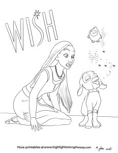 WISH Coloring Pages - Highlights Along the Way