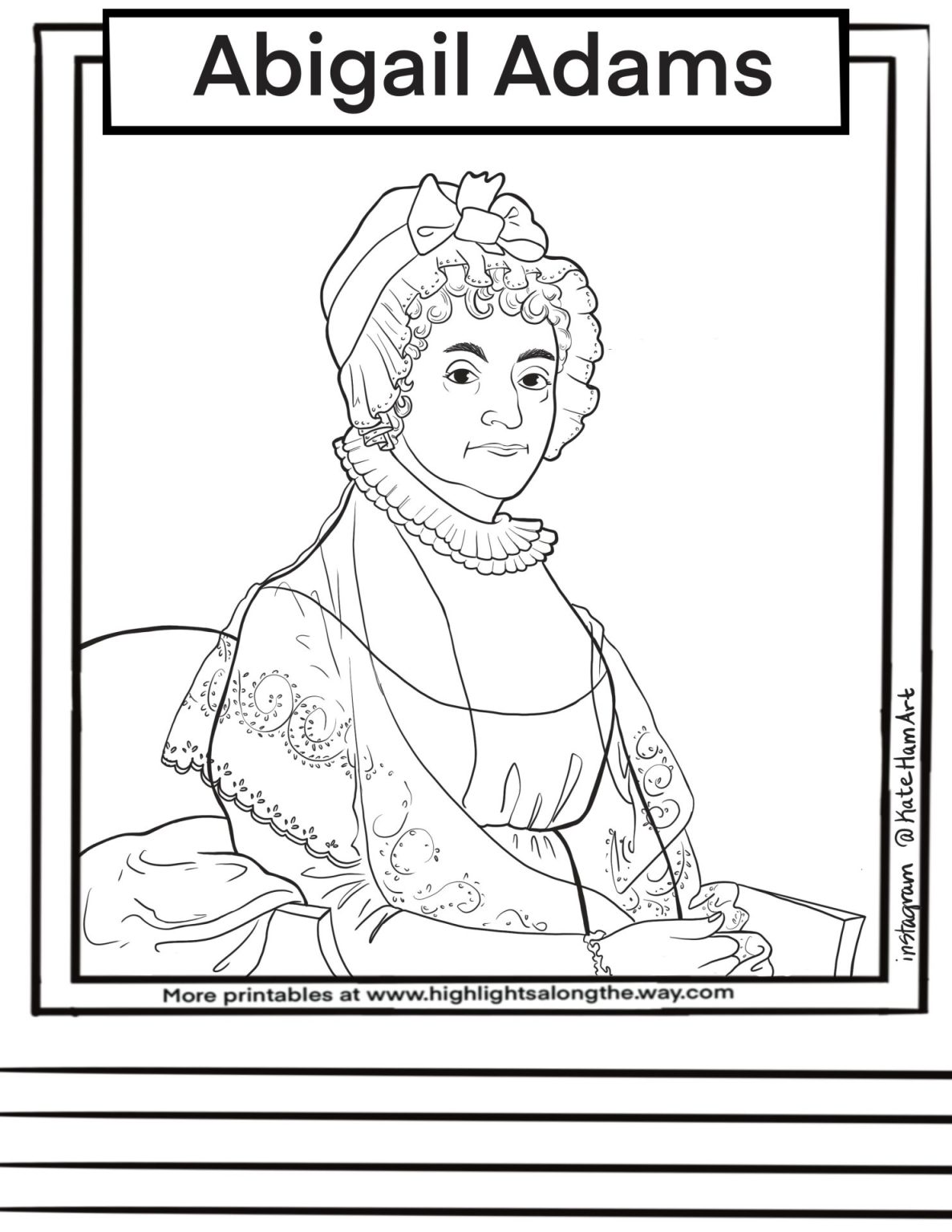 Women's History Month Coloring Pages - Free Instant downloads!