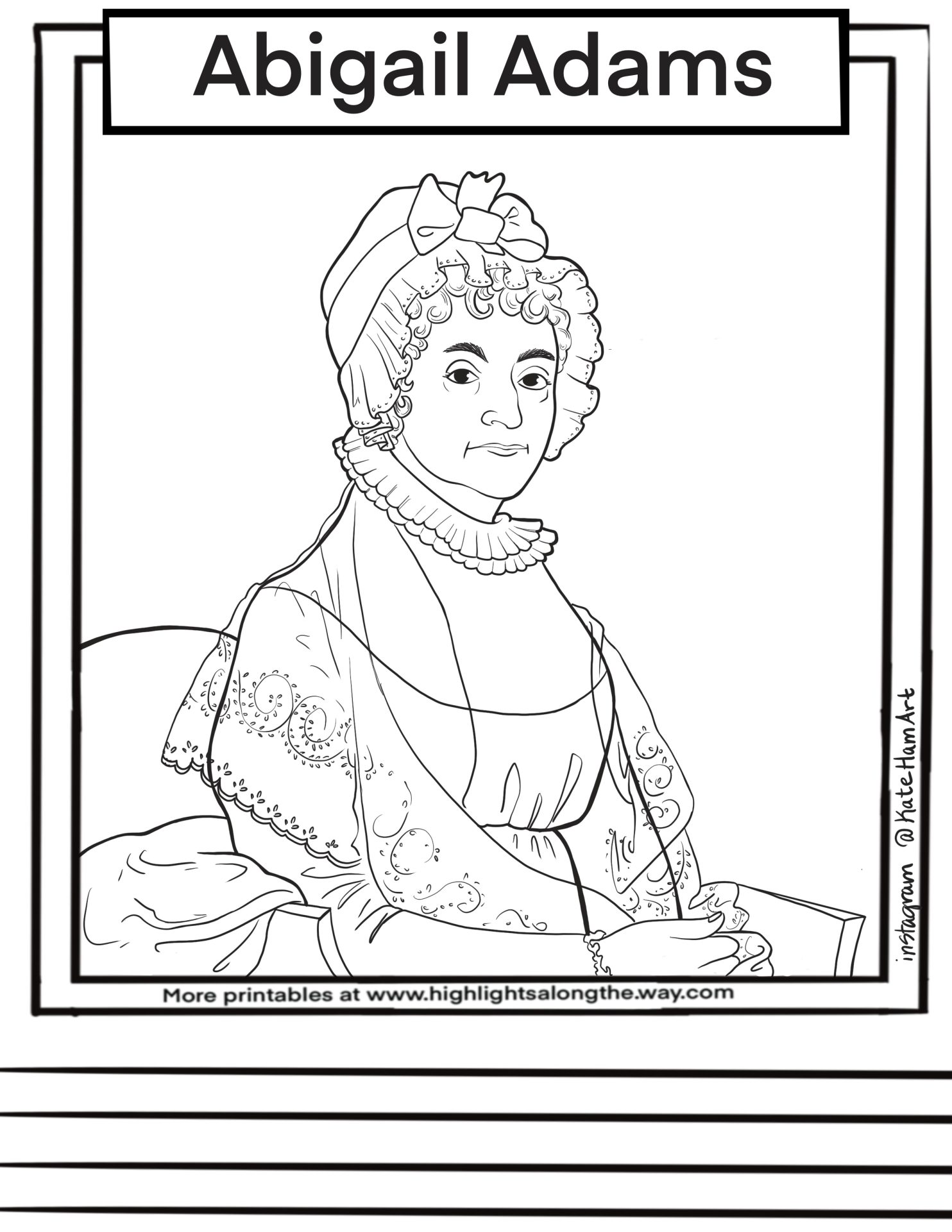 Women's History Month Coloring Pages - Free Instant downloads!