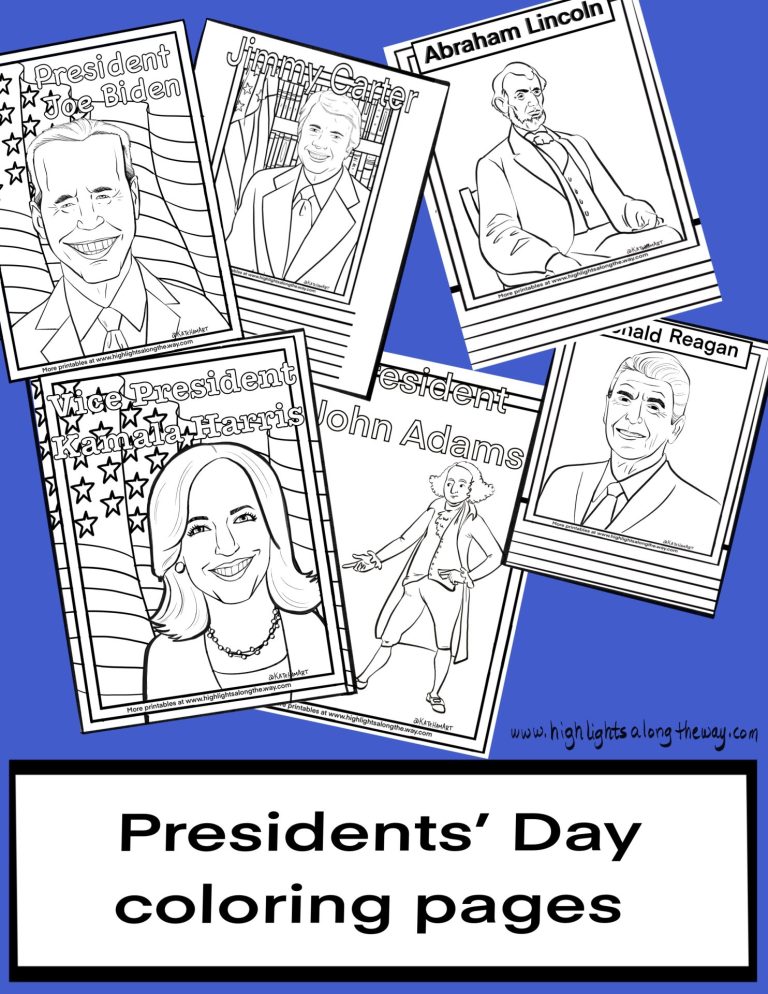 Free President's Day Coloring Sheets