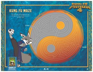 Kung Fu Panda Coloring and printable activity sheets