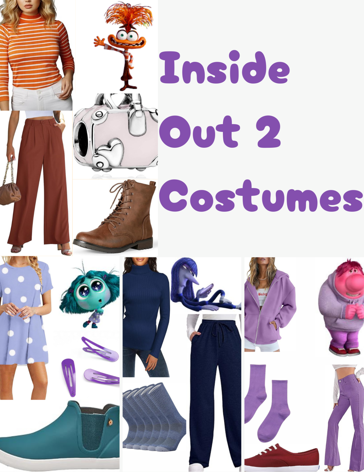Inside Out 2 Costumes - Highlights Along the Way