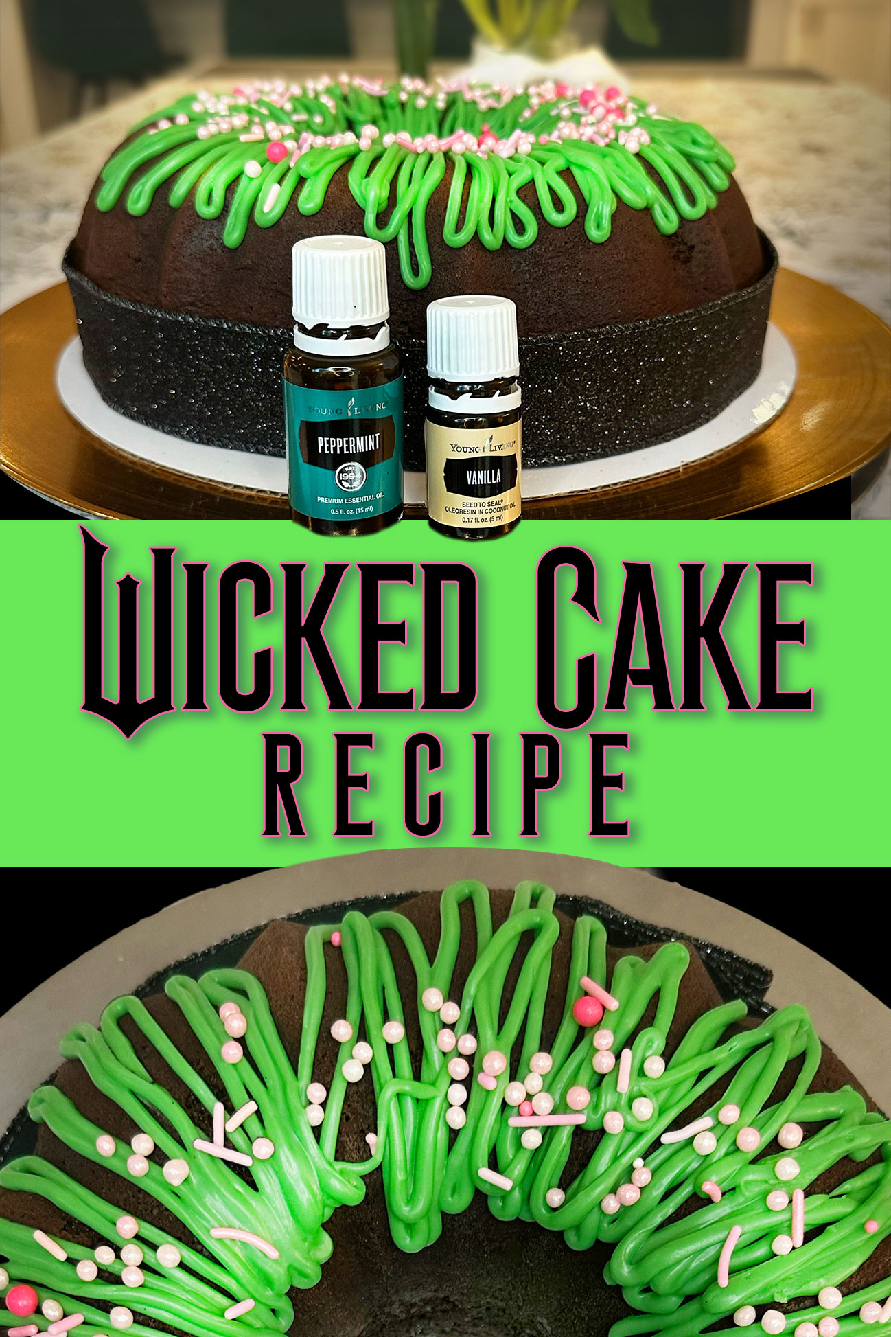 Wicked Cake Recipe - Peppermint Bundt Recipe with Vanilla Glaze