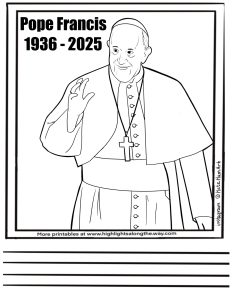 Pope Leo XIV Coloring Page