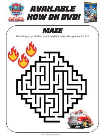 Paw Patrol Activity Sheets Printables